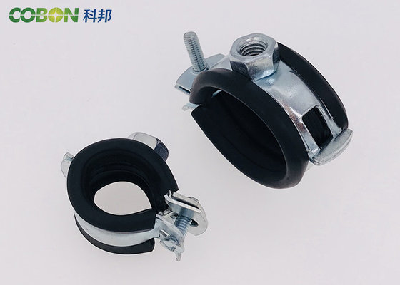 M8 Nut EPDM Rubber Lined Pipe Clamps With Mirror Polish Water Pipe Clamp