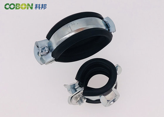 Fastener Stent Support Rubber Lined Pipe Clamps Bracket With Epdm Rubber