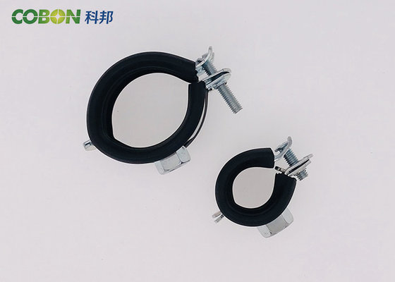 Fastener Stent Support Rubber Lined Pipe Clamps Bracket With Epdm Rubber