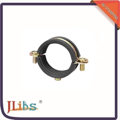 EPDM Rubber Lined Split Pipe Clamp Quick Release Carben Steel Material