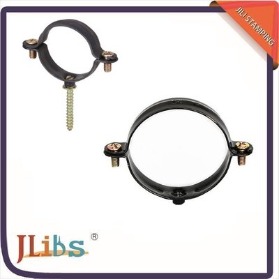 Standard Swivel Connection Wall Mount Pipe Clamp Flange Clips 1.2mm Thickness