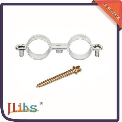 Quick Release Pipe Clip Wall Mount Pipe Bracket Carben Steel With Double Ring
