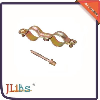 Double Ring Gas Pipe Clamp 11mm Width Wear Resistant For Waste Water Pipes