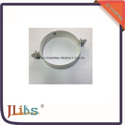 Galvanized Metal Supporting Round Clamp Down Pipe Clamps Riveted Fixed Screw