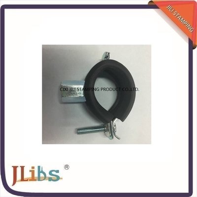 OEM 20mm M8 DC01 Pipe Clamp Fittings With EPDM Rubber plumbing pipe clamps