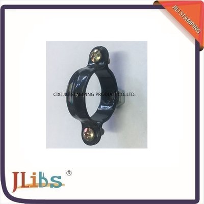 8mm - 54mm M6 Single Pipe Clamp Fittings Black Coating Without Screw