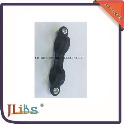 Single / Double Pipe Clamps M6 Black Coating Galvanized Pipe Clamps