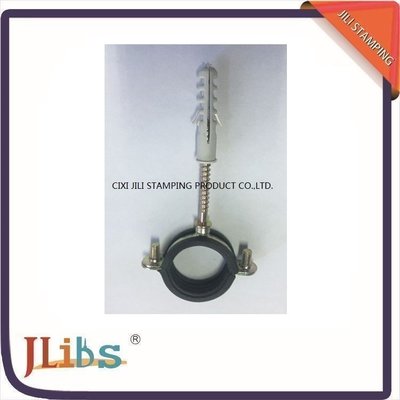Carbon Steel M6 Tube Clamp Fittings 1 Pipe Clamp With EPDM Rubber Screw