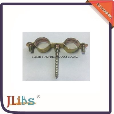 Superfines Stamping Double Galvanized Pipe Clamps M6 Without Rubber