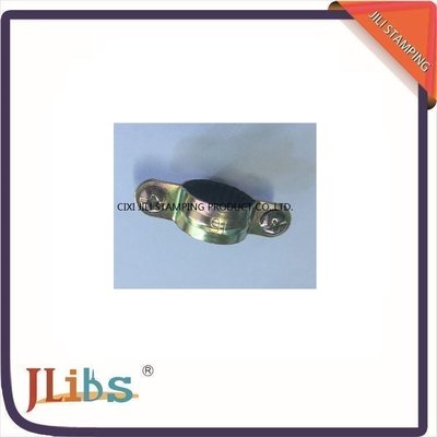 Single Pipe Clamps M7 Withinner Rubber Galvanized Pipe Clamps Both Closed