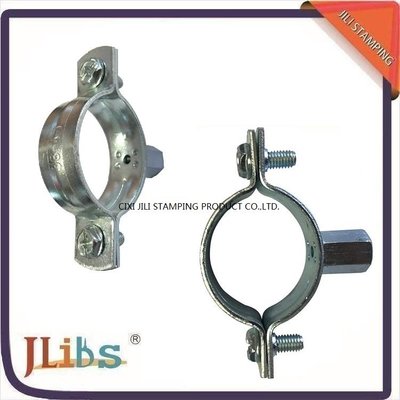 Galvanized Iron / Stainless Steel / Q235 Carbon Steel Pipe Brackets And Pipe Hanging System