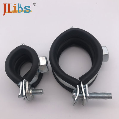 Carbon Steel / Stainless Steel Galvanised Tube Clamps , Thickness 1.8-2.0mm