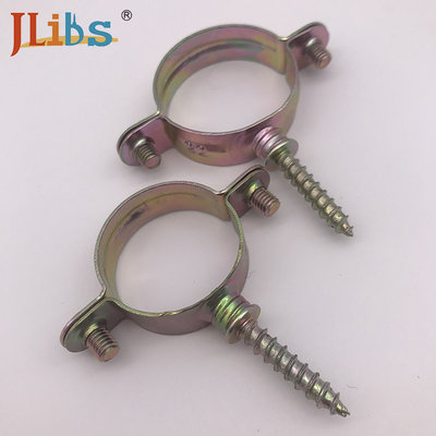 M7 Carbon Steel Pipe Clamp With Screw  Pipe Support Brackets Wall Mount Pipe Clamp