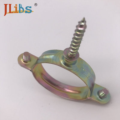 M7 Carbon Steel Pipe Clamp With Screw  Pipe Support Brackets Wall Mount Pipe Clamp