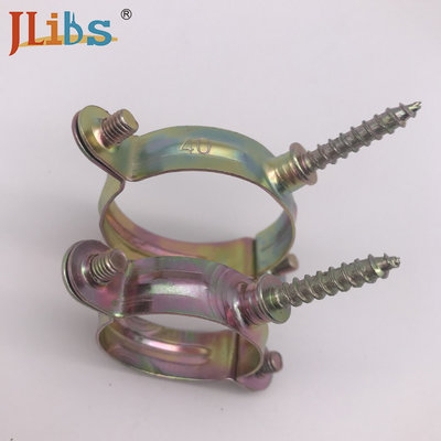 M7 Carbon Steel Pipe Clamp With Screw  Pipe Support Brackets Wall Mount Pipe Clamp