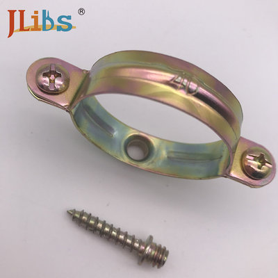 M6 Superfines Galvanized Iron Pipe Clamps With Multicolor Pleated