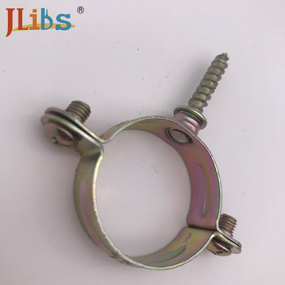 M6 Superfines Galvanized Iron Pipe Clamps With Multicolor Pleated