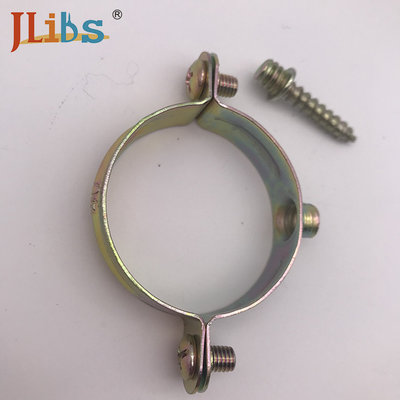 Zinc Galvanized Pipe Clamp Fittings Single M6 Carbon Steel Pipe Clamp