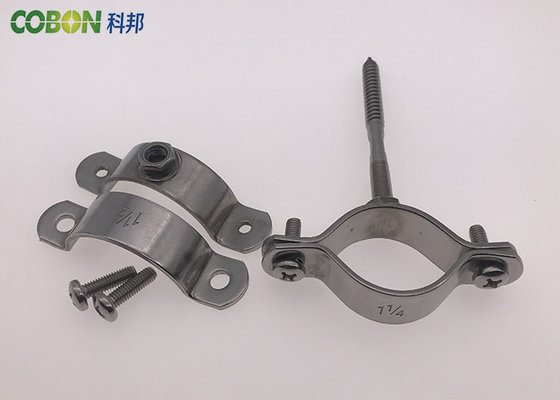 No Rubber Coated Cast Iron Pipe Clamps With Stainless Steel  Material