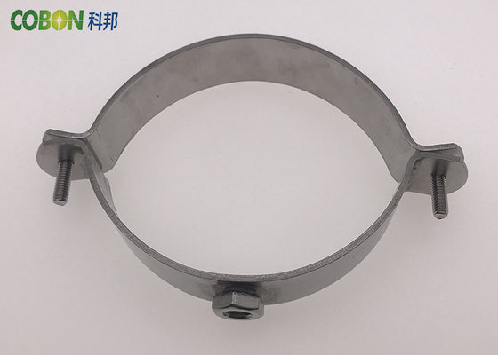 No Rubber Coated Cast Iron Pipe Clamps With Stainless Steel  Material
