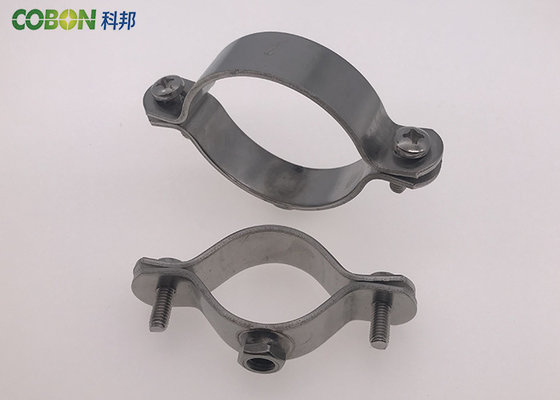 No Rubber Coated Cast Iron Pipe Clamps With Stainless Steel  Material