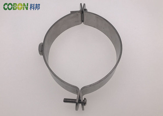 Stainless Steel Metal Pip Pipe Clamps Coupling Welded Metal 4 Inch Pipe Clamp Plain