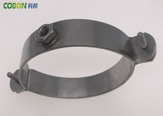 Stainless Steel Pipe Standoff Clamp , Width 20 - 30mm Metal Pipe Clamp