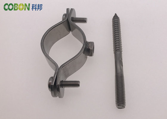 Anodization Surface Industrial  Pipe Clamps , No Burrfree Pipe Support Brackets