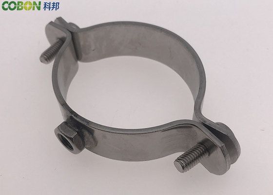 No Rubber Coated Stainless Steel Pipe Clamps For Mounting Pipes To Wall