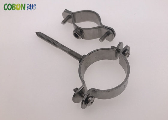 No Rubber Coated Stainless Steel Pipe Clamps For Mounting Pipes To Wall