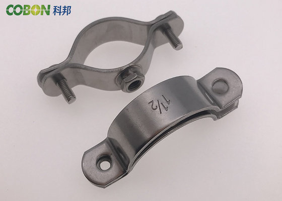 Multicolor Pleated Volt - Endurance Stainless Steel Pipe Clamps For Water Pipeline