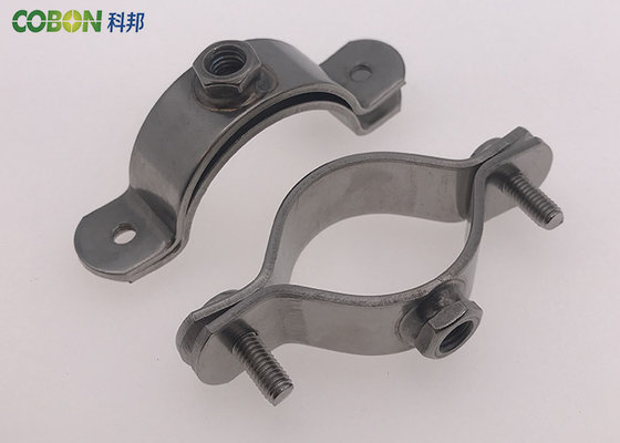 Welding Connection Stainless Steel Pipe Clamps With Coating Sandblasting Surface