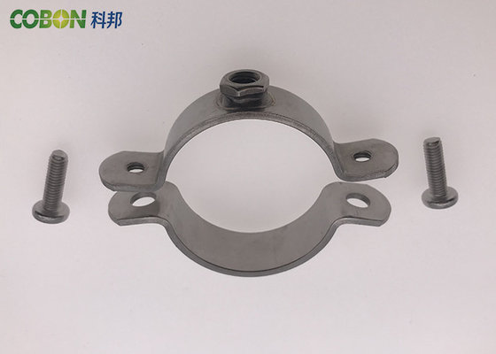Welding Connection Stainless Steel Pipe Clamps With Coating Sandblasting Surface