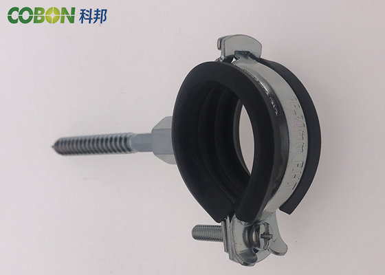 White / Blue Plastic Pipe Clamps ,  3 / 4 Customized Metal Pipe Clamp