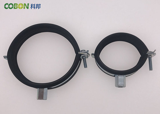 White / Blue Plastic Pipe Clamps ,  3 / 4 Customized Metal Pipe Clamp