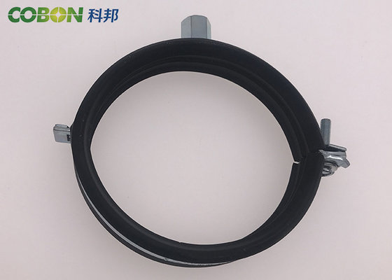 Round Head Rubber Pipe Clamp Galvanized Corrosion Resistance With Din Standard
