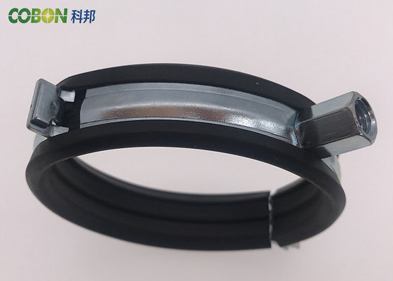 Gum Ring Cable Rubber Pipe Clips 8 - 110mm Length With Iron Sheet Material