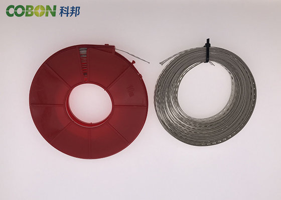 10m Fixing Galvanized Steel Hanger Strap Thickness 0.7mm - 0.8mm Iso9001