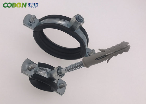 Copper Pipe Brackets Heavy Duty Pipe Clamps Clip Multicolor Pleated Cast Iron Pipe Clamps