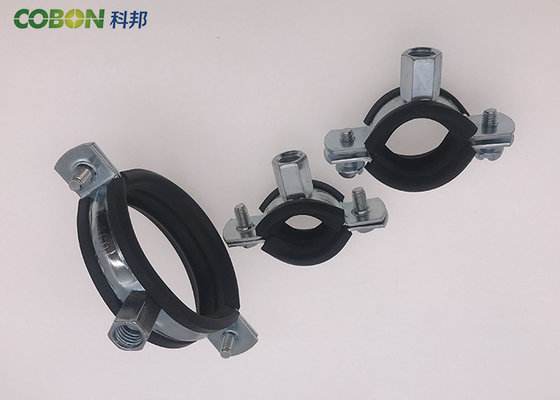 Adjustable Metal Pipe Clamps Assembly Zinc Plating Galvanization Surface Cast Iron Pipe Clamps