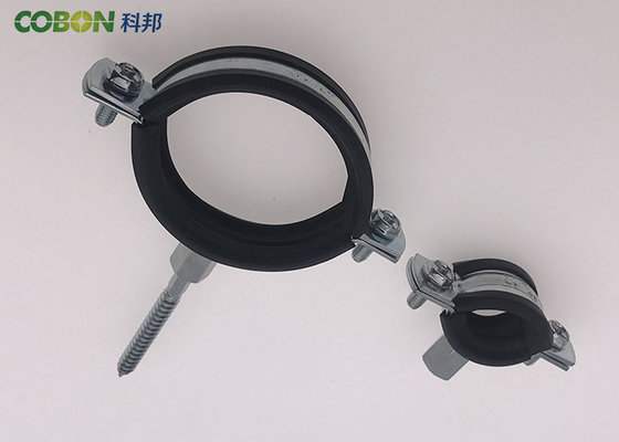 Carbon Steel Cast Iron Pipe Clamps Width 20mm rubber lined pipe clips