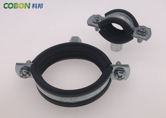 Cast Iron Pipe Clamps Polishing Zinc Plating Steel Pipe Clamps M8+10 Nut ISO9001