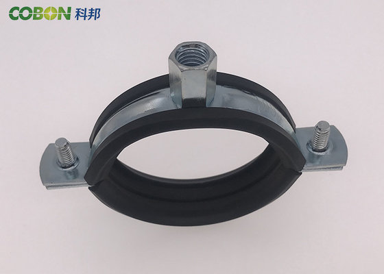 Round Steel Split Heavy Duty Clamps Zinc Color Plated Metal Pipe Clamps