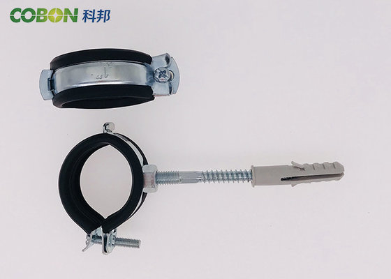 Professional Hinged Pipe Clamp Mounting Bracket Metal Clamp With Rubber