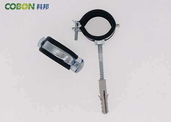Oem Odm Rubber Lined Pipe Clamps Thickness 1.2mm Carbon Steel Material
