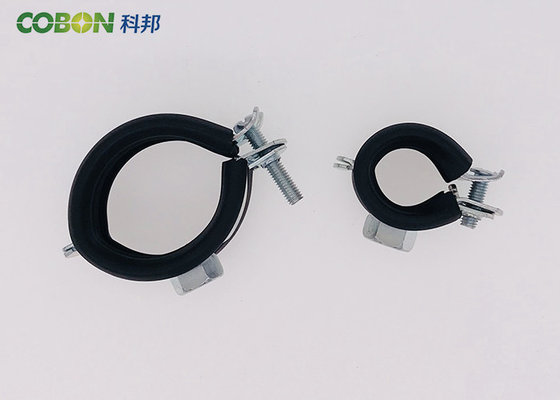 High Temperature Rubber Tube Clamps M8 Suspension Clips Double Ring Clamp