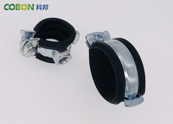 Hydraulic Rubber Lined Pipe Clamps Durable Carbon Steel 8 - 110mm Size