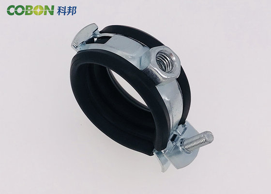 Hydraulic Rubber Lined Pipe Clamps Durable Carbon Steel 8 - 110mm Size