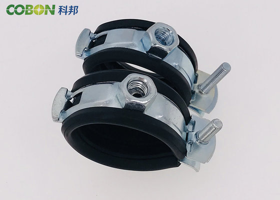 Hydraulic Rubber Lined Pipe Clamps Durable Carbon Steel 8 - 110mm Size