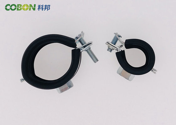 M8 Nut EPDM Rubber Lined Pipe Clamps With Mirror Polish Water Pipe Clamp